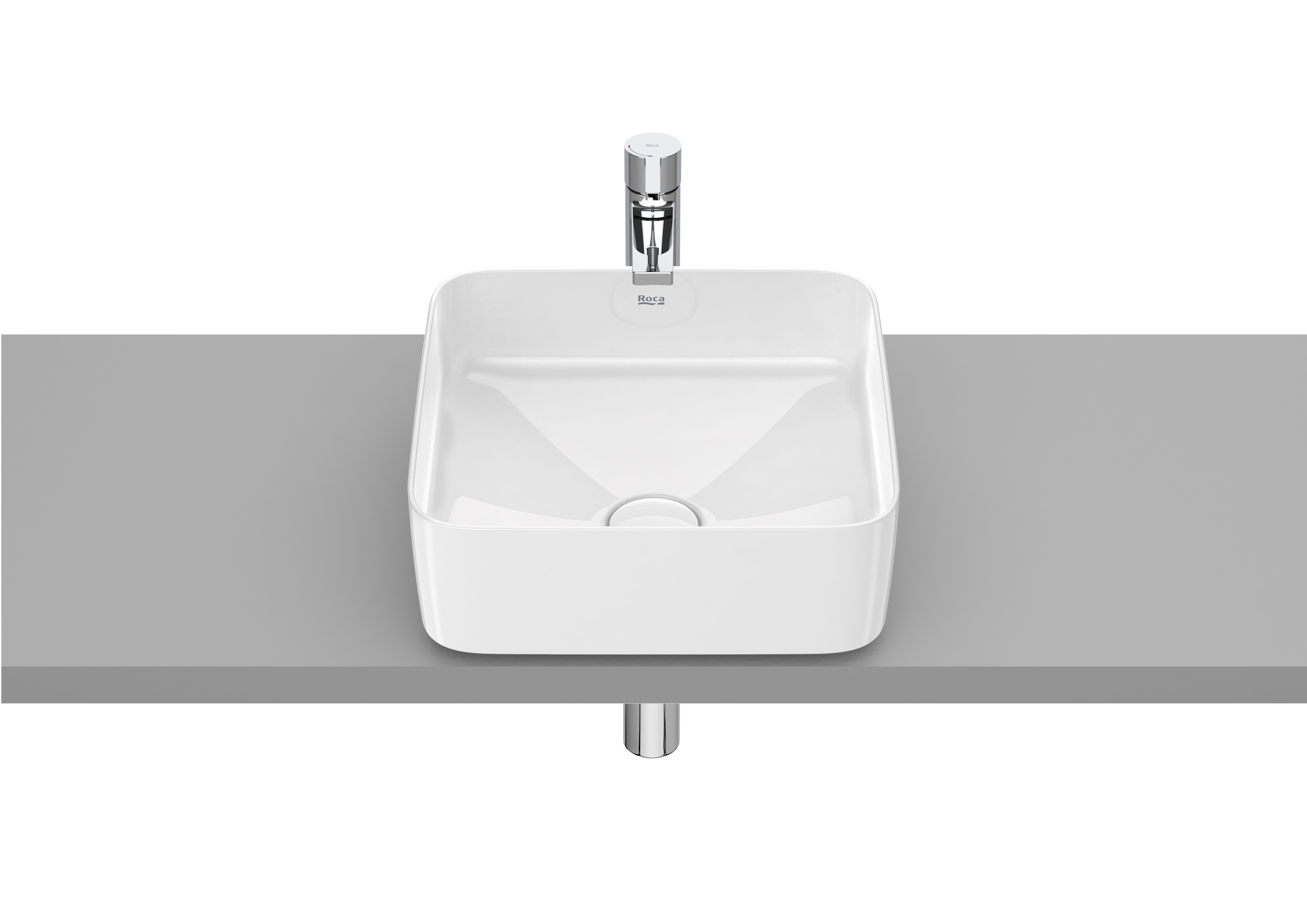 SQUARE - Lavabo de FINECERAMIC® de sobre encimera - Manau