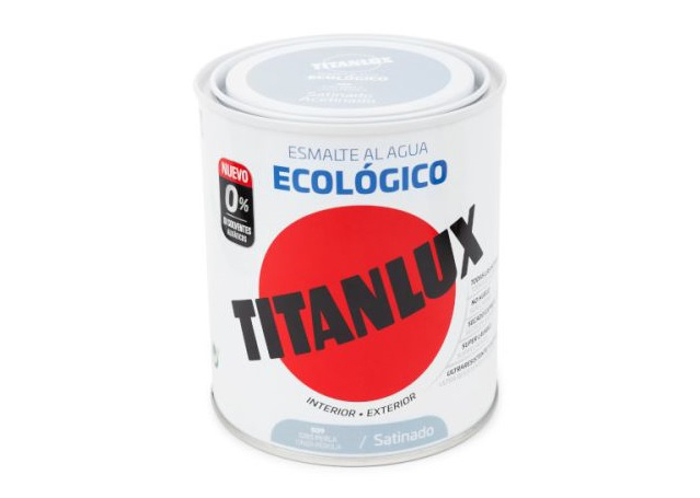 Titanlux eco satin gris perla 750 ml - Manau